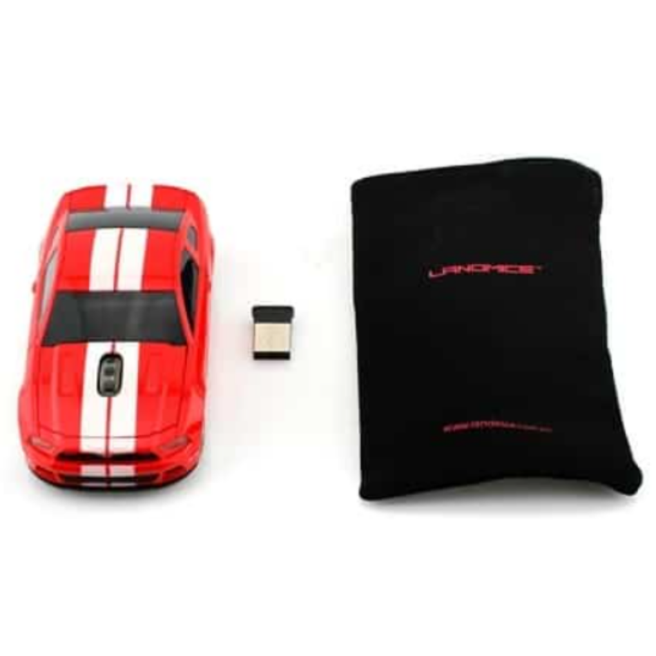 Mouse Inalámbrico Ford Mustang GT Color Rojo - CabShop