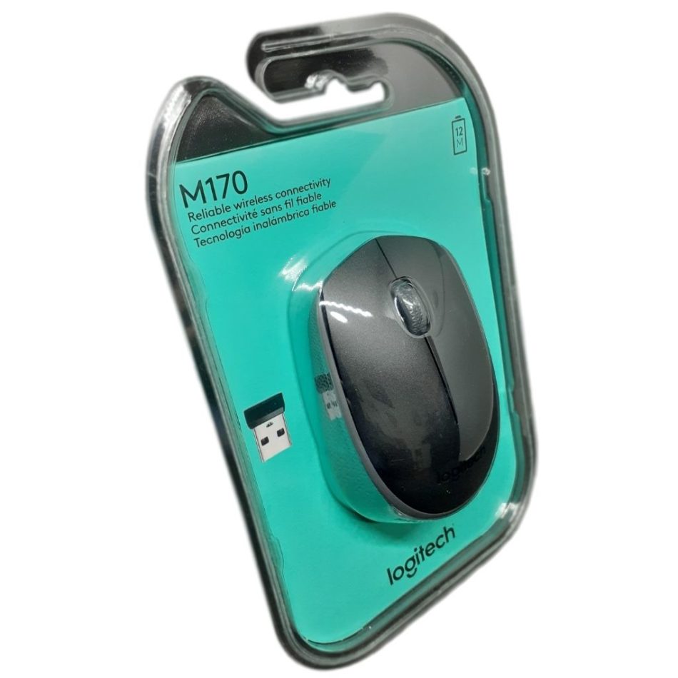 Mouse Logitech M170 Inalámbrico Color Negro - CabShop