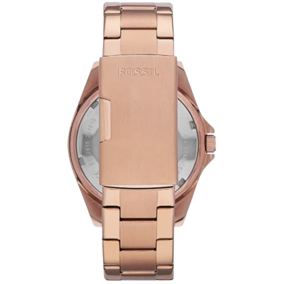 Reloj Fossil Riley Gold Rose Original De Cuarzo Con Cronógrafo Para ...