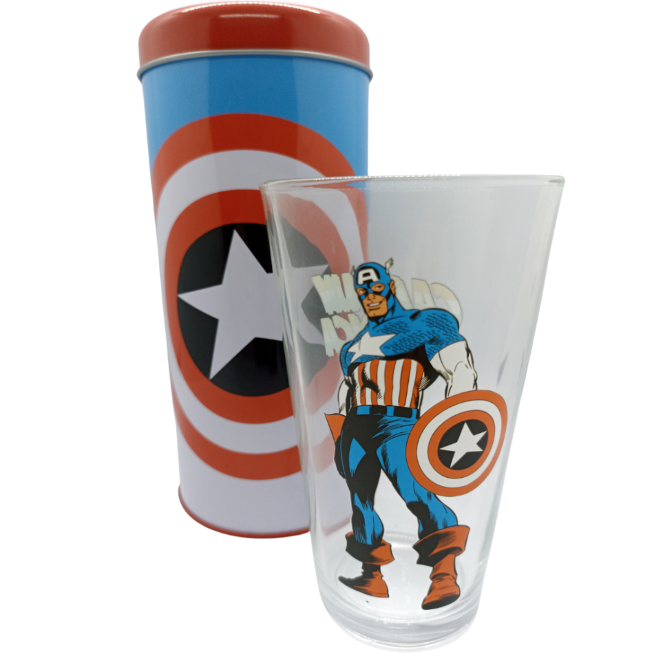 Alcancía Capitán América Con Vaso - CabShop